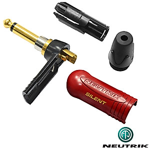 WORLDS BEST CABLES 10 Foot - Guitar Bass Instrument Cable Custom Made Using Mogami 2524 Wire and Neutrik NP2RX-AU-SILENT & Neutrik NP2X-B ¼ Inch (6.35mm) TS Plugs