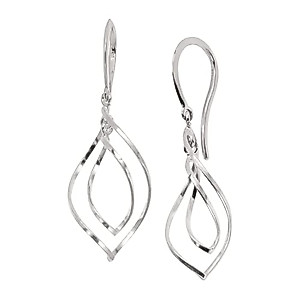Silpada 'Water Drop' Twisted Drop Earrings in Sterling Silver