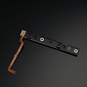Avericht Replacement Left Slider Rail with Ribbon Cable for Nintendo Switch Console, Metal Slider Bracket Replacement Part. (Left)