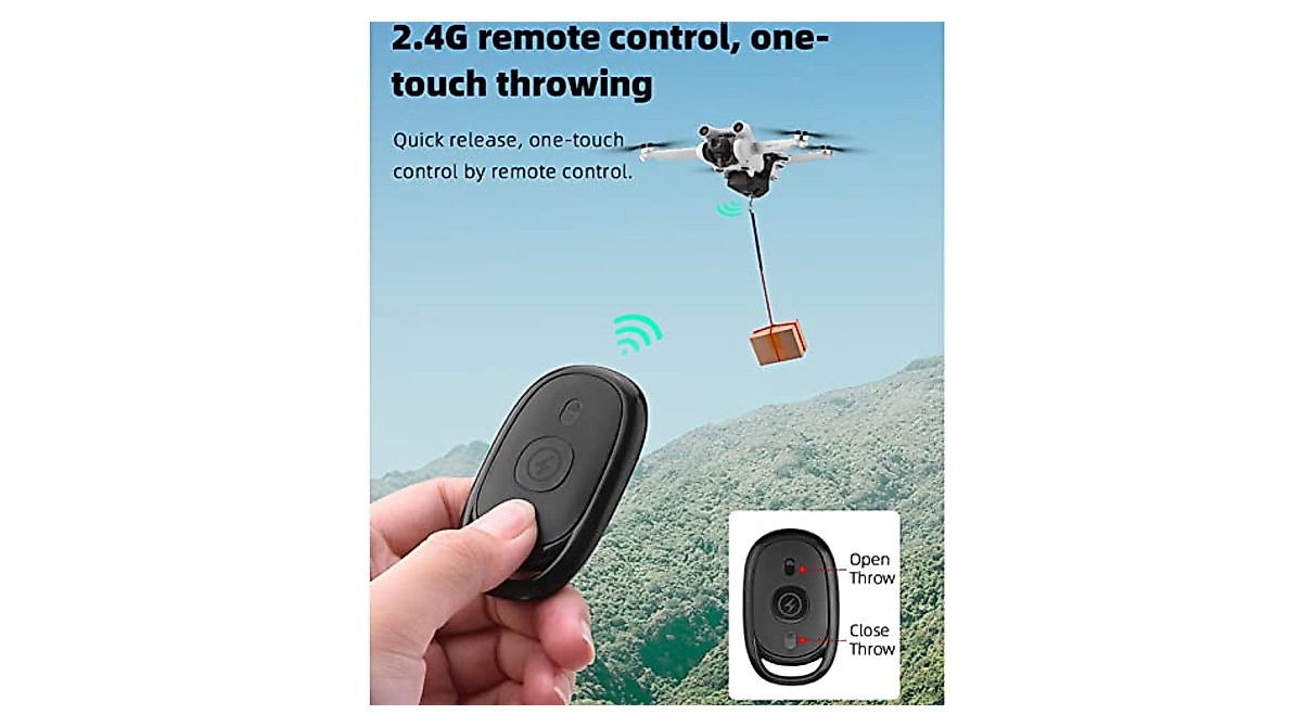 Focket Drone Airdrop System - 2.4G Remote Controlled Drop