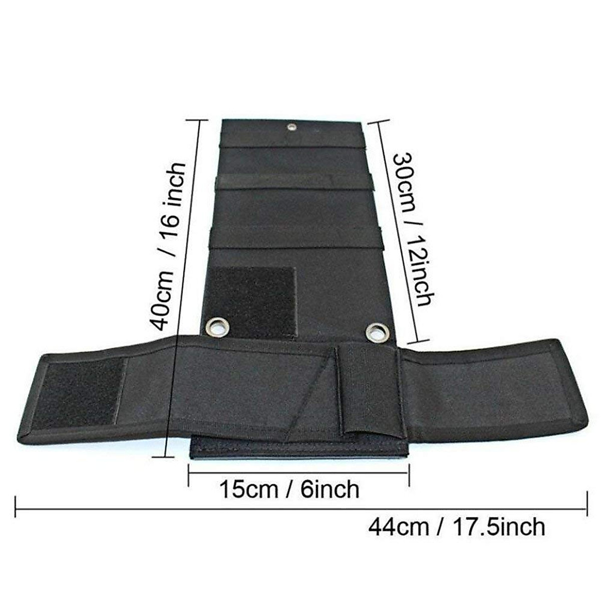 GVN Explorer Adjustable Size Mattress Bed Handgun Holster for Under Vehicle Seat, Office Seat Concealed Handgun Holster with Tactical Flashlight