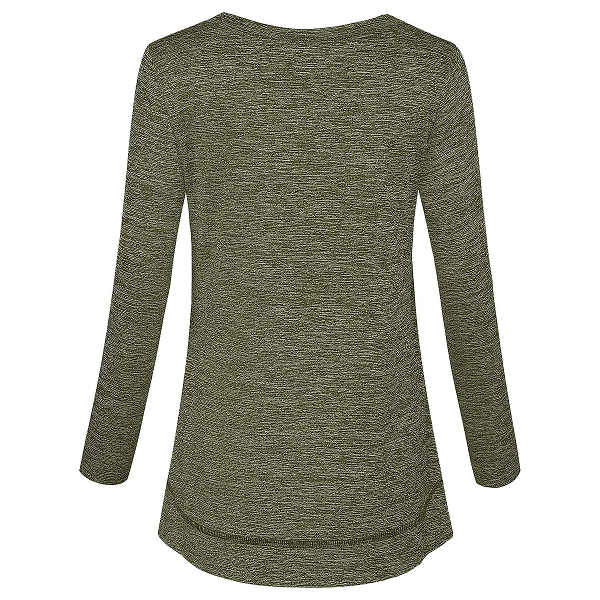 Cestyle Plus Size Workout Tops for Women, Long Sleeve Yoga Tops Athletic Tops Casual Sleep Ladies Workout Shirts Green 2XL