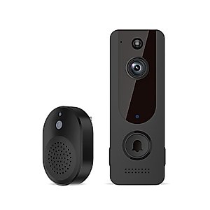 Aiwit Video Doorbell, Wireless Home Surveillance Camera Included Chime Ringer, AI Human Detection, Cloud Storage, 2-Way Audio, Night Vision, Battery Powered, Live View, Indoor/Outdoor Surveillance