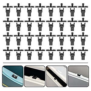 Cabilock Trash Can Plastic Lock Self- Locking Switch Replacement Garbage Bin Clip Clamp Push- Type Press Fittings Buckle for Home Kitchen Garbage Basket Waste Bin