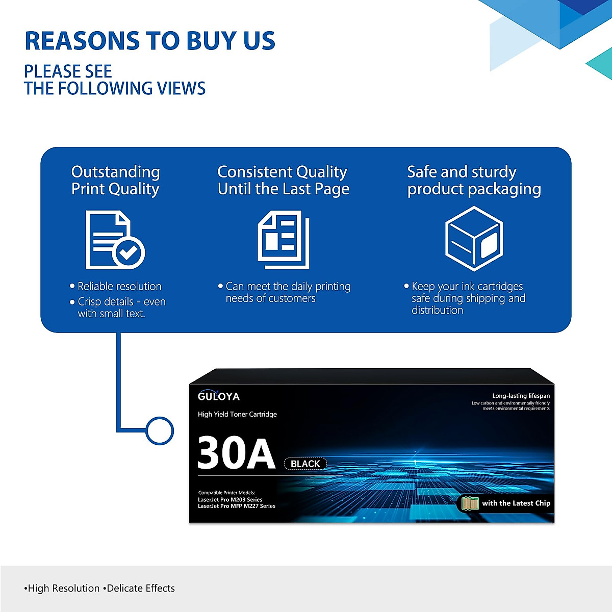 (with Chip) 30A Black Toner Cartridge CF230A 1 Pack CF230A 30A Black Ink Remanufactured Replacement for HP30A CF230A Toner 30X CF230X for Laser Pro M203 Series, Laser Pro MFP M227fdn, M227fdw Printer