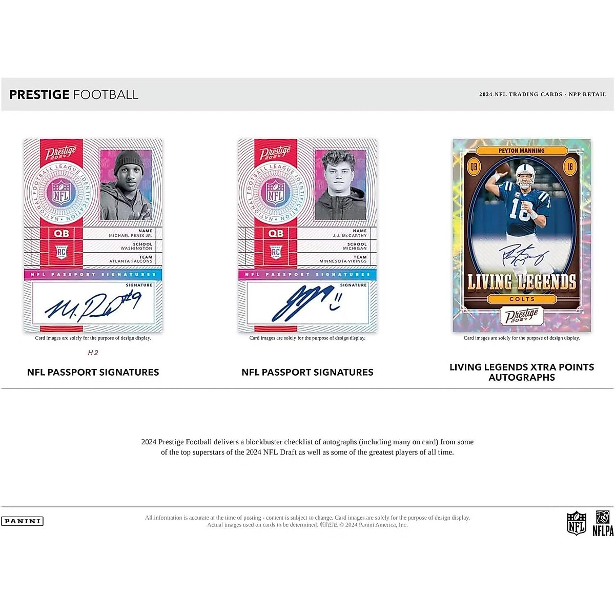 2024 Prestige Football Trading Cards Blaster Box (6 Packs)