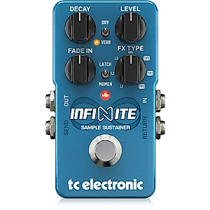 TC Electronic Guitar Delay Effects Pedal, Blue (Infinite Sample Sustainer)