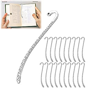 BWWNBY 20Pcs Alloy Bookmark Hook Tibetan Special Metal DIY Bookmark Hook Retro Silver Metal Bookmark Bookmark Metal Carving Hook Antique Tibetan Silver Bookmark