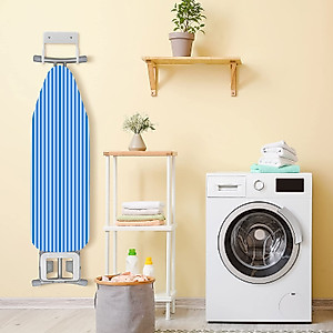 RIUOTA Ironing Board Wall Mount Ironing Board Hanger Wall Mount for Laundry Rooms,White