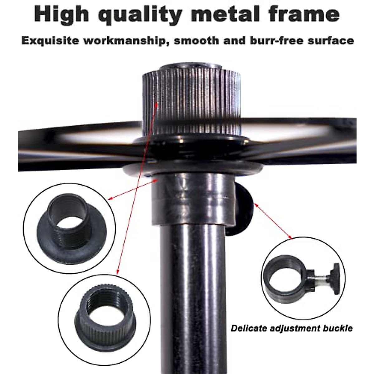 tonchean Floor Stand Hat Racks 7 Tier Hat Display stand Baseball Cap Wig Display Rack Metal Freestanding Hat Stands Rack Commercial Large 35 Hats or Wigs