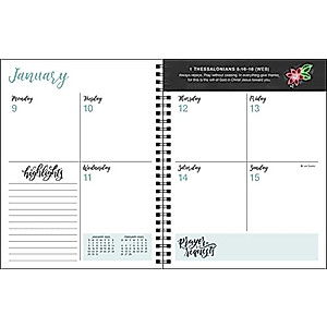 Prayer Journal for Women 12-Month 2023 Monthly/Weekly Planner Calendar