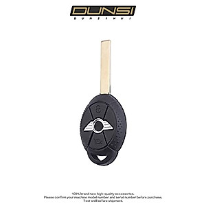 DUNSIHUI LX8F2V Car Key Fob Keyless Control Entry Remote Start 2 Button Vehicles Replacement Compatible with 2005-2007 Cooper S R50 R53