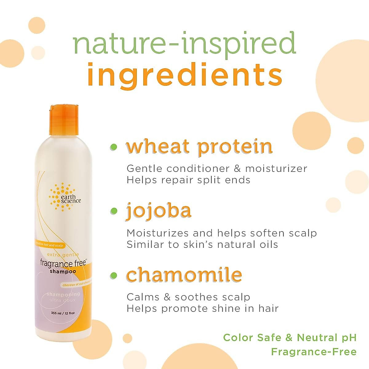 Earth Science, Shampoo - Fragrance Free, 1 Count, 97 Pack