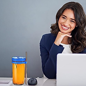 4 Set Can Shaped Glass, Drink Cups With Lids And Straws, Iced Coffee Cups Reusable Drinking Glasses Beer Can Glasse, Cute Tumbler Cup For Homes, Kitchens, Breweries, Cafes, And Restaurant