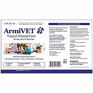 ArmiVET Hot Spot Treatment for Dogs and Cats - Hot Spot Spray for All Pets - Also Use for Dog Itch Relief, Dog First Aid, Dog Wound Care and Cat Itchy Skin Relief - Use on Skin, Nose, Ears and Paws