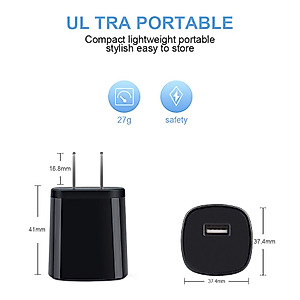 Charging Plug Adapter, Fast Charging Micro USB Cable Android Compatible for Samsung Galaxy S7 S6 J8 J7 J6 J5 J4 J3,Note 5 4 3,LG K7 K8 K20 Aristo 2 3 4+,LG Stylo 2 3 2V,Moto E5 E6 E4 E3 G5,Kindle Fire