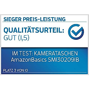 Amazon Basics Large DSLR Gadget Bag (Gray interior)