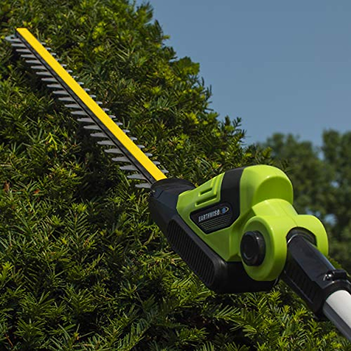 Earthwise LPHT12022 Volt 20-Inch Cordless Pole Hedge Trimmer, 20 inch, 2.0AH Battery & Fast Charger Included