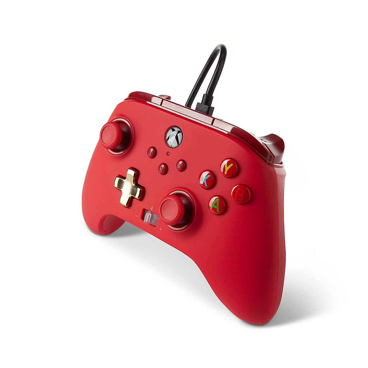 PowerA Enhanced Wired Controller for Xbox Series X|S - Red, Detachable 10ft USB Cable, Mappable Buttons and Rumble Motors, Officially Licensed for Xbox