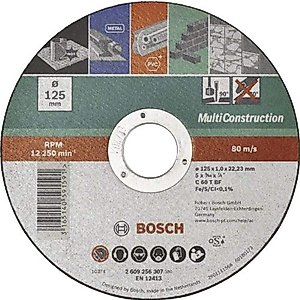 Bosch DIY Trennscheibe Multi Construction für Winkelschleifer (Ø 125 mm, gerade, ACS 60 V BF)