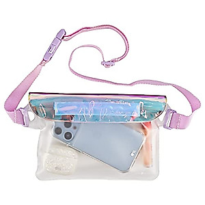 Case-Mate - IP68 Waterproof Phone Pouch/Case with Triple Seal Protection, Adjustable Strap - Waterproof Fanny Pack for iPhone 15 Pro Max/ 14 Pro Max/ 13 Pro Max/ 12/ S23 Ultra/Pixel 8 - Iridescent