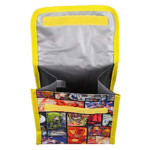 DC Comics The Flash 16" Backpack Cinch Bag Water Bottle Lunch Tote 5 Pc Set