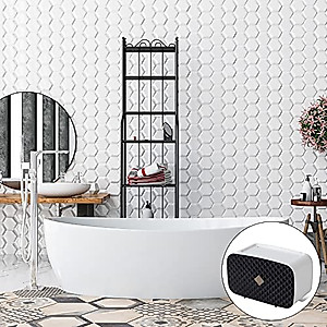 Paper Towel Holder Dispenser Wall Mount Multifold Trifold Paper Towel Dispenser with Trash Bag Dispenser Top Shelf for Commercial and Home Use