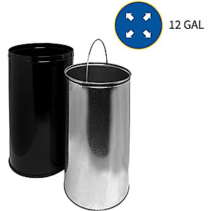 Genuine Joe - GJO58887 Push Open Round Top Receptacle