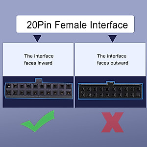 GINTOOYUN USB 3.0 Header Extension Cable,USB 3.0 19/20 Pin Male to Female Internal Extension Adapter(5.9 inch)