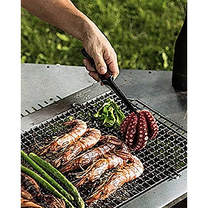 Snow Peak Pitts CS-370 Stainless Steel Tongs, For BBQs, Tapered Design, Corrosion Resistant, Outdoor Camping