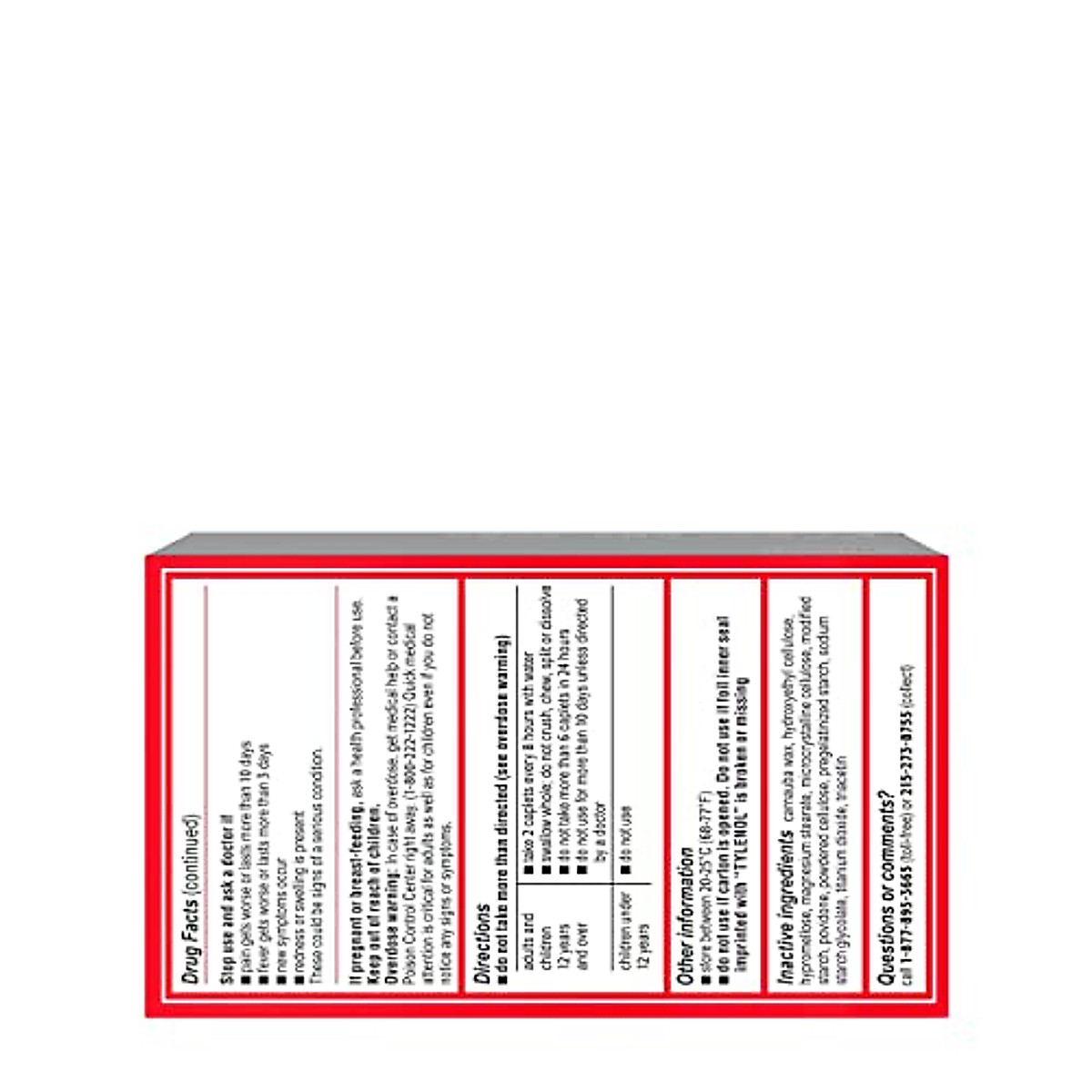 Tylenol 8 Hour Muscle Aches & Pain Acetaminophen Tablets for Muscle & Back Pain, 100 Count