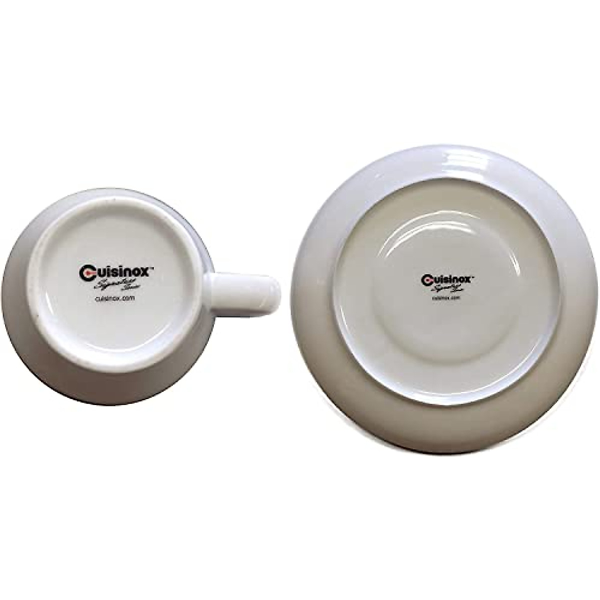CUISINOX Cusinox White Porcelain Espresso Cup Sets for Espresso Coffee, 2 Oz