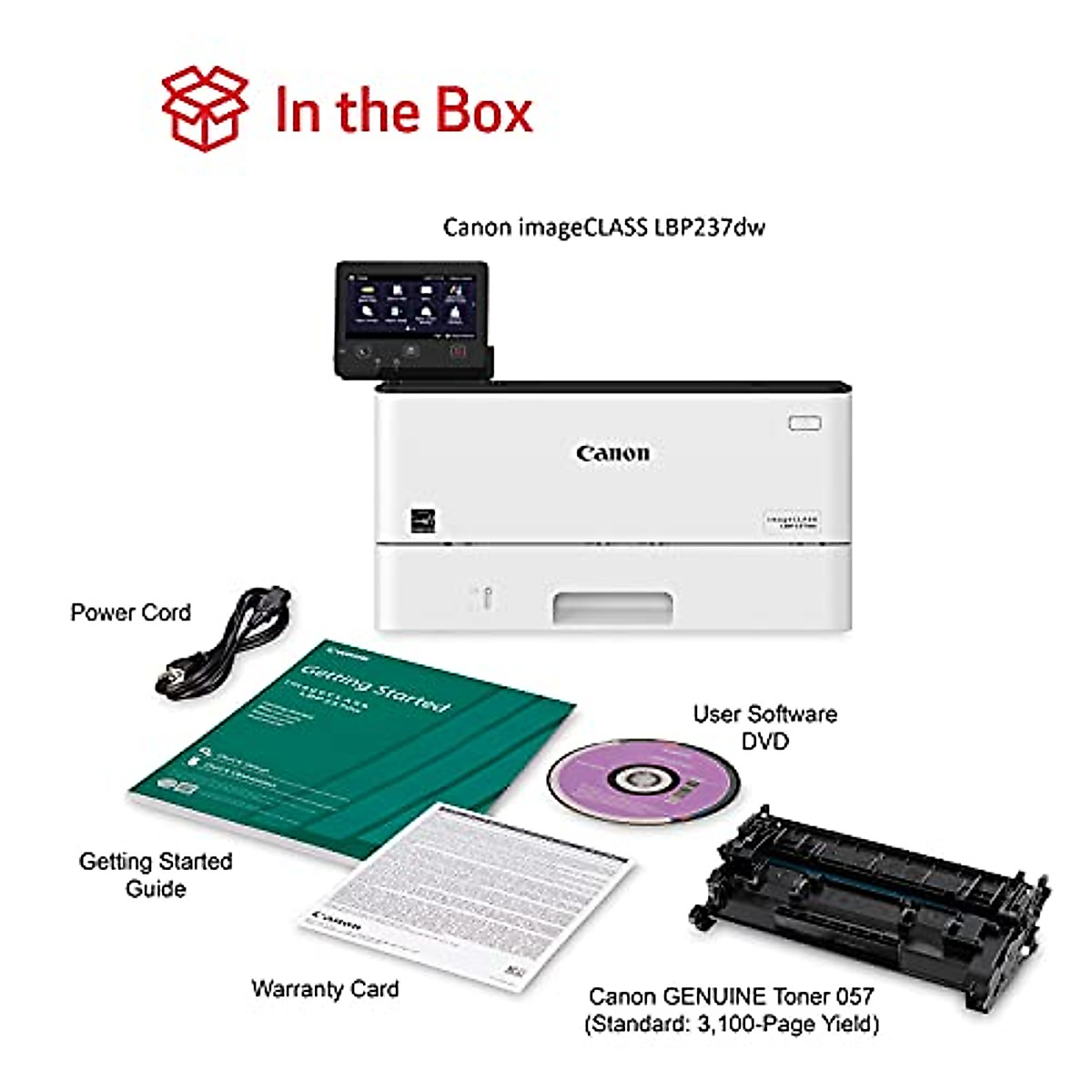 Canon imageCLASS LBP237dw - Wireless, Duplex, Mobile-Ready Laser Printer