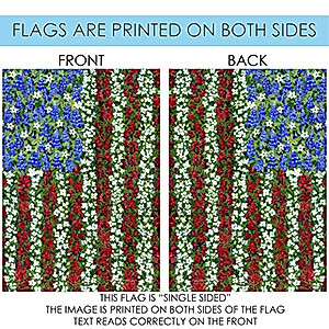 Toland Home Garden 109592 Field Of Glory Patriotic Flag 28x40 Inch Double Sided Patriotic Garden Flag for Outdoor House Flower Flag Yard Decoration