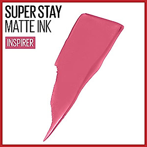 Maybelline Super Stay Matte Ink Liquid Lipstick Makeup, Long Lasting High Impact Color, Up to 16H Wear, Inspirer, Light Mauve Pink, 1 Count