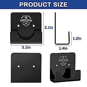 Black Acrylic Bathroom Curtain Rod Holders Adhesive Non Slip Curtain Hangers Pole Holders for Drapes No Drill Stick On Wall Mounted Bath Rod Gripper 2 Piece Square Shower Rod Brackets for Wall