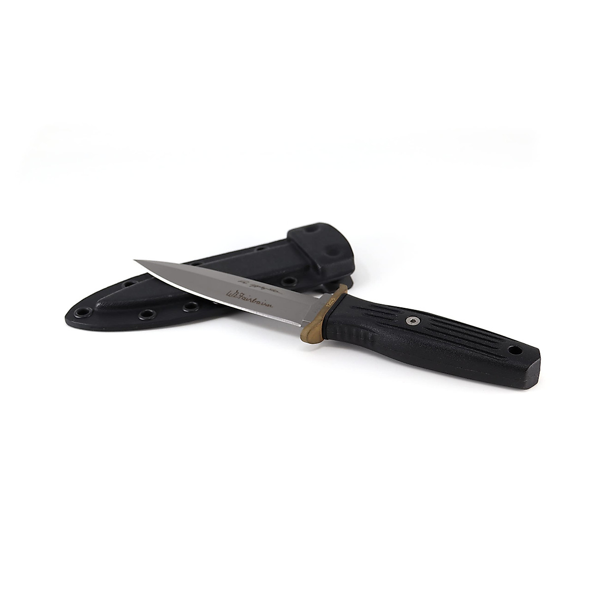 Böker Manufaktur Solingen Applegate-Fairbairn Boot Fixed Blade Knife, Outdoor, Camping Knife, Kydex Sheath and Large Tek-Lok Included, Made in Germany