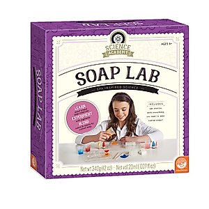 MindWare Science Academy Soap Lab - 20 piece soap making chemistry kit for boys & girls