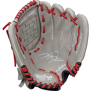 Rawlings | SURE CATCH T-Ball & Youth Baseball Glove | Right Hand Throw | 11" | Mike Trout Model
