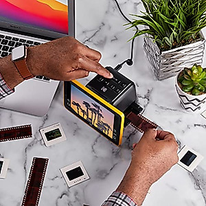 KODAK Slide N SCAN Digital Film Scanner 7" Max - Negatives Film and Slide Digitizer with Large 7” LCD Screen, Convert Color & B&W Negatives & Slides 35mm, 126, 110 Film to High Resolution 22MP JPEGs