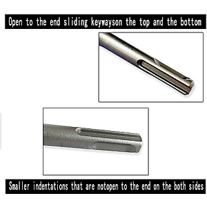 Ground Rod Driver，SDS Plus Ground Rod Driver，Ground Rod Driver for Hammer Drill，Suitable for Compatible Bosch Dewalt Milwaukee Hilti and Other SDS-Plus Rotary Hammer Drill Tools