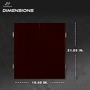 EastPoint Sports Belmont Bristle Dartboard and Cabinet Set - Features Easy Assembly - Complete with All Accessories