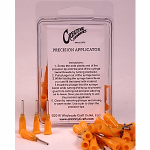 Creative Hobbies® 15 Gauge 0.5 Inch, Precision Applicator Dispenser Needle, Stainless Steel Blunt Tip, 50 Pieces in Storage Pack
