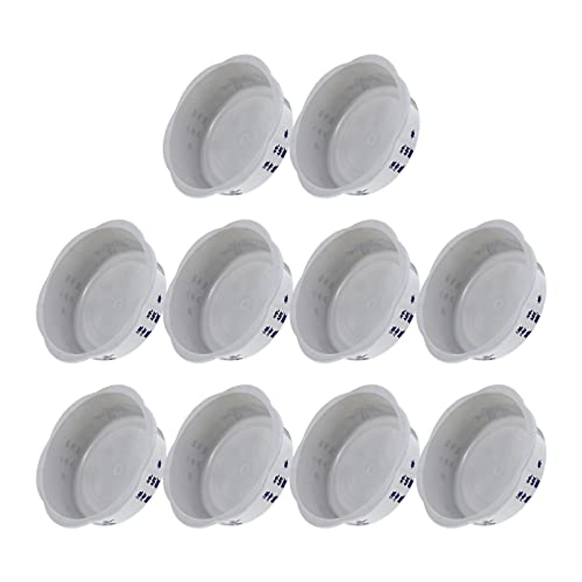 Happyyami Flower Vases Decorative 30pcs Basin with Bowl Hydroponic Seeding Non- Water Potted Caliber Bonsai and Garden Plants Flowerpots Pots Office Use Flowers Indoor Plastic Outdoor Lily Orchid Pot