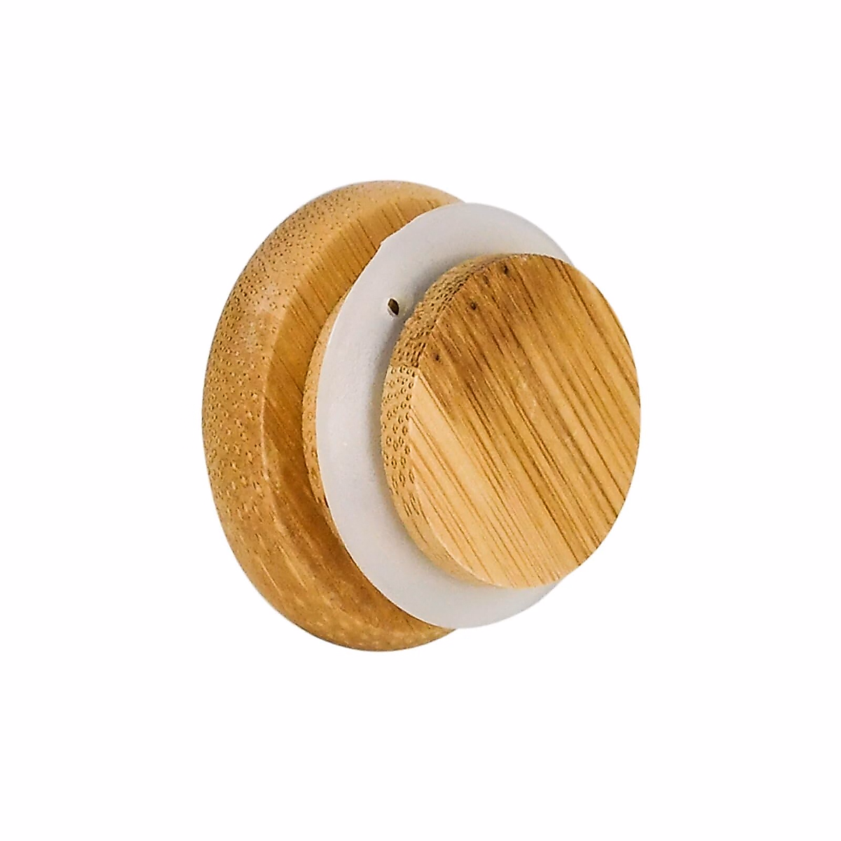 Human Objects 18oz/532ml Bamboo Lid Suction Glass Jars – 28 Grams - 40 Count Airtight Food Storage Containers, for Candles, Spices, Herbs, Serving Candy, Cookie, Rice, Food etc.