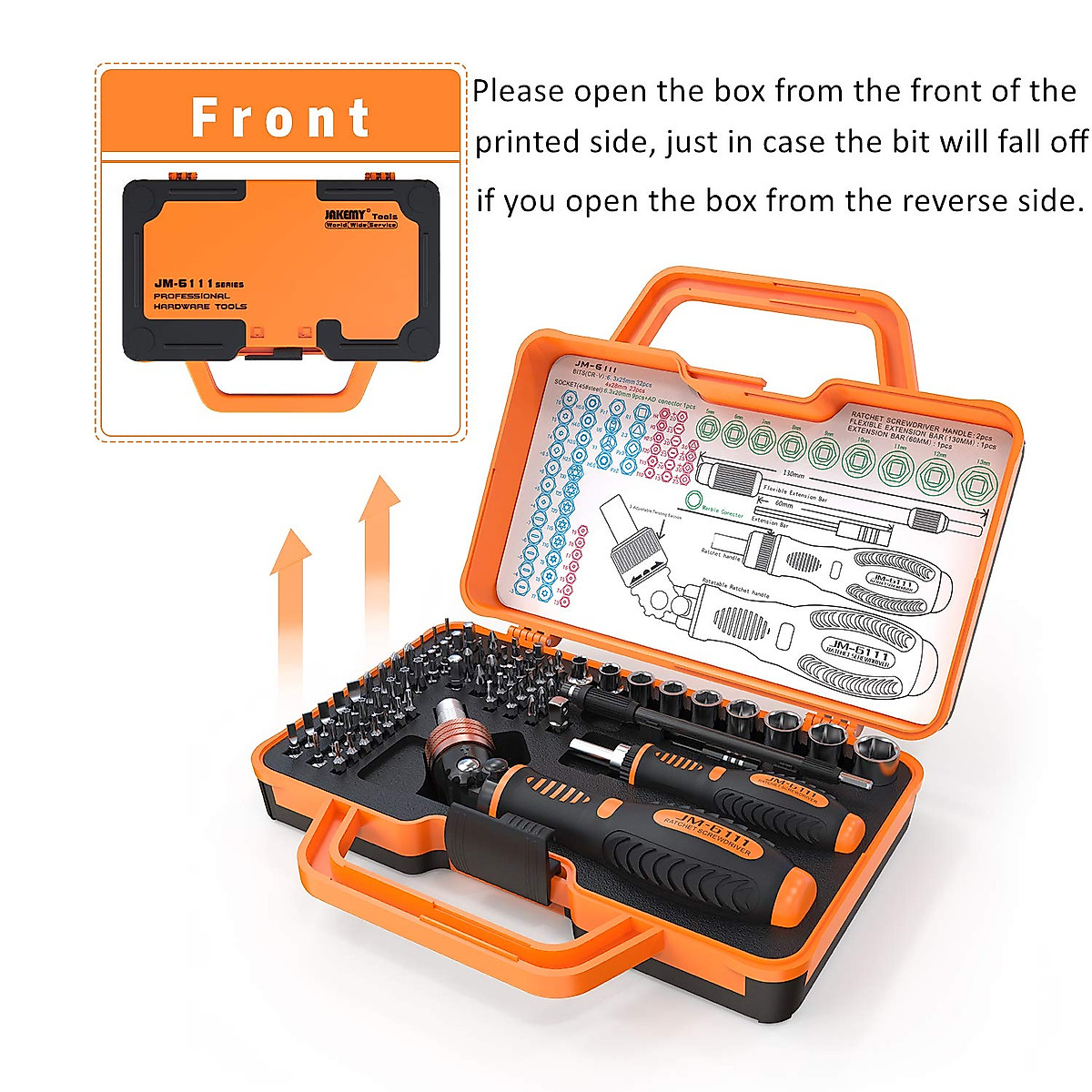 Precision Ratchet Screwdriver Set, JAKEMY 69 in 1 Household Screwdriver Home Repair Tool Kit, Disassemble Magnetic Rotating Ratchet Screwdriver Kit for Furniture/Car/Computer/Electronics Maintenance