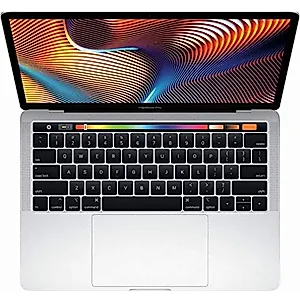 Apple 13 inches MacBook Pro, Retina, Touch Bar, 3.1GHz Intel Core i5 Dual Core, 8GB RAM, 256GB SSD, Silver, MPXX2LL/A (Renewed)