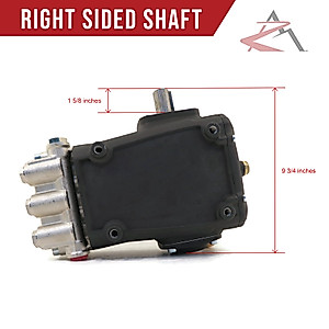 Genuine OEM Annovi Reverberi Horizontal Pump for Pressure Washer for Interpump WS202 Solid Shaft