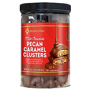 Member's Mark Milk Chocolate Pecan Caramel Clusters, 30.2 Ounce, 1.88 Pound (Pack of 1)