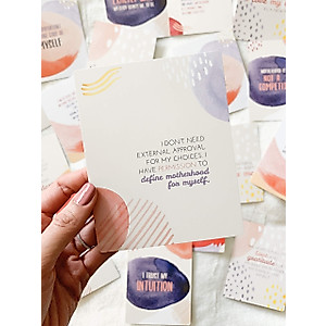 New Mama Affirmations - A Warm and Vibrant Deck of 20 Uplifting Postpartum Affirmation Cards to Support New Moms Through the Fourth Trimester and Beyond | New Mom Gift For Women After Birth | Postpartum Gift For Mom